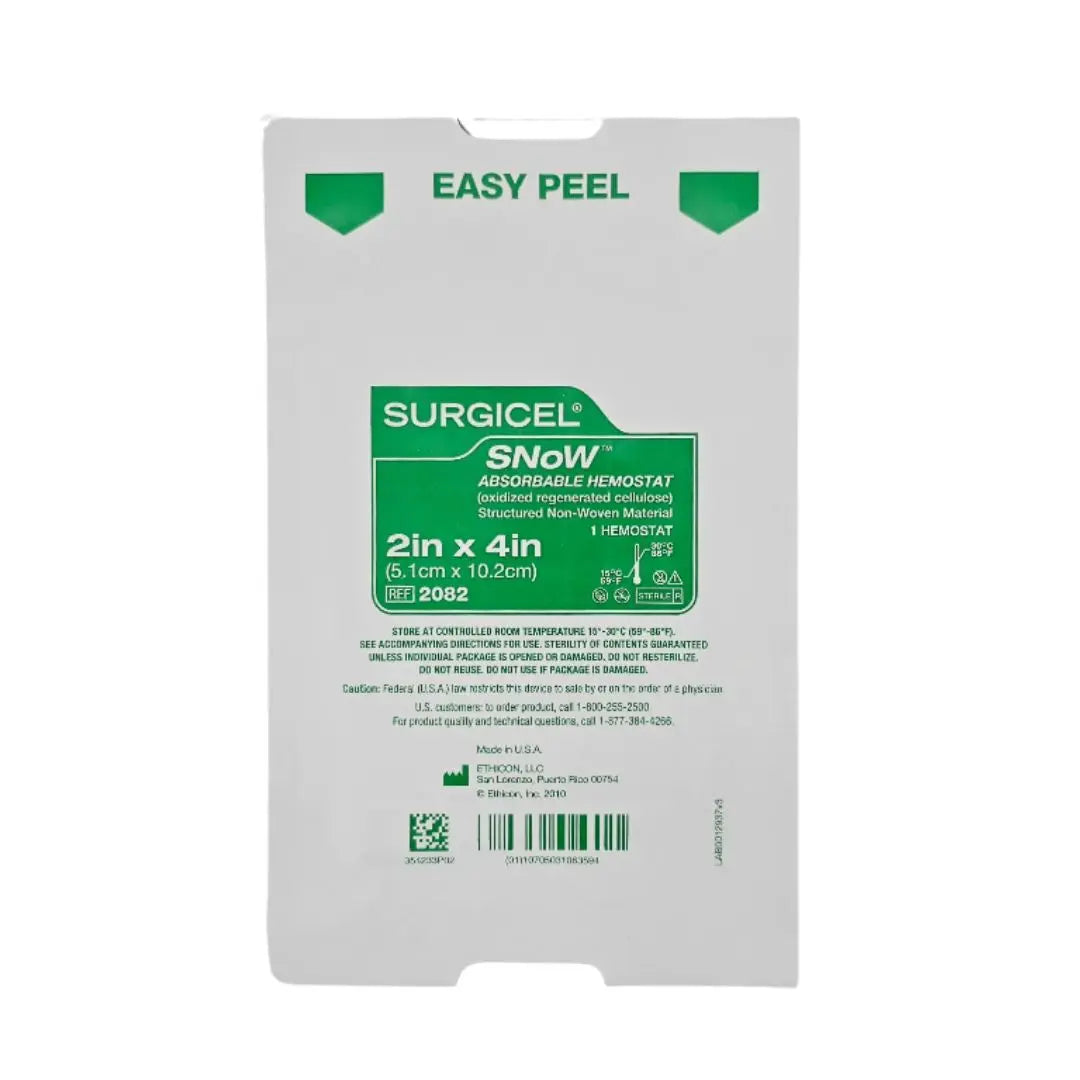 Ethicon 2082 Surgicel SNoW Absorbable Hemostat 2" x 4" 1/EA - Primis ...