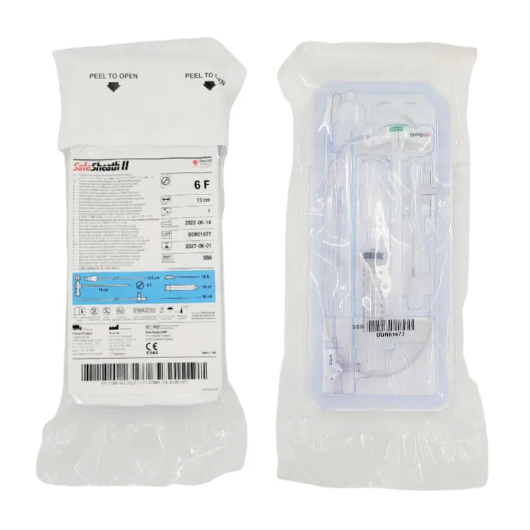 OSCOR SafeSheath II SS6 Hemostatic Tear-Away Introducer System 6Fr. x ...