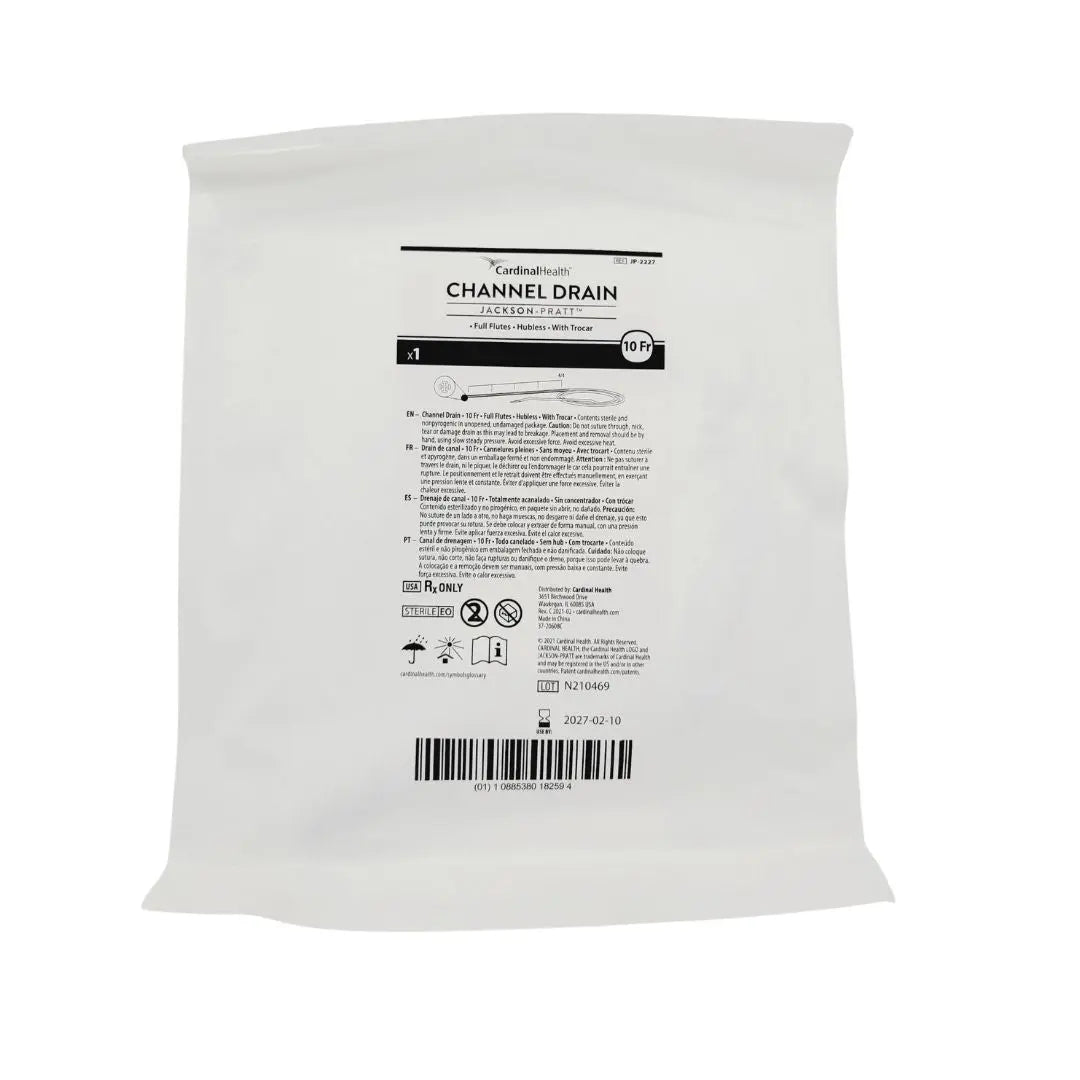 JP-2227 Cardinal Health Channel Drain Jackson Pratt Full Flutes ...