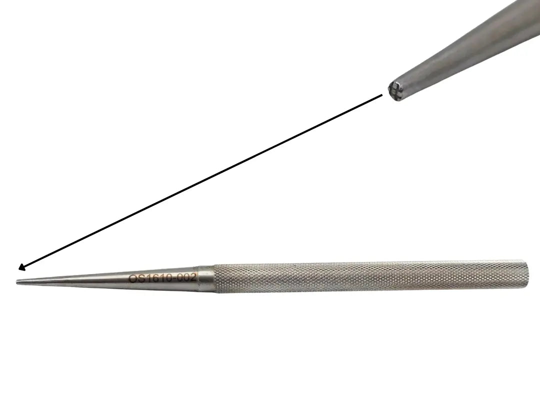 V. Mueller OS1610-002 Bone Tamp 2 mm Cross Serrated Tip 6.25 in ...