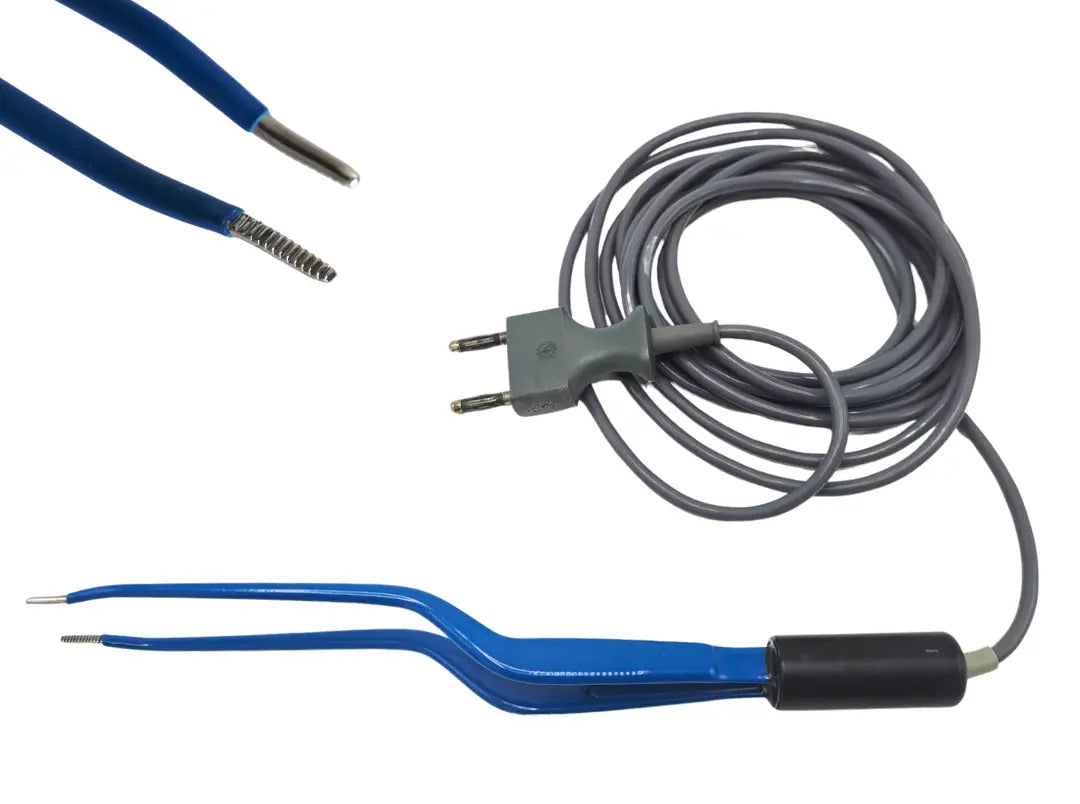 Bipolar Bayonet Forceps with Connecting Cord - Primis Medical