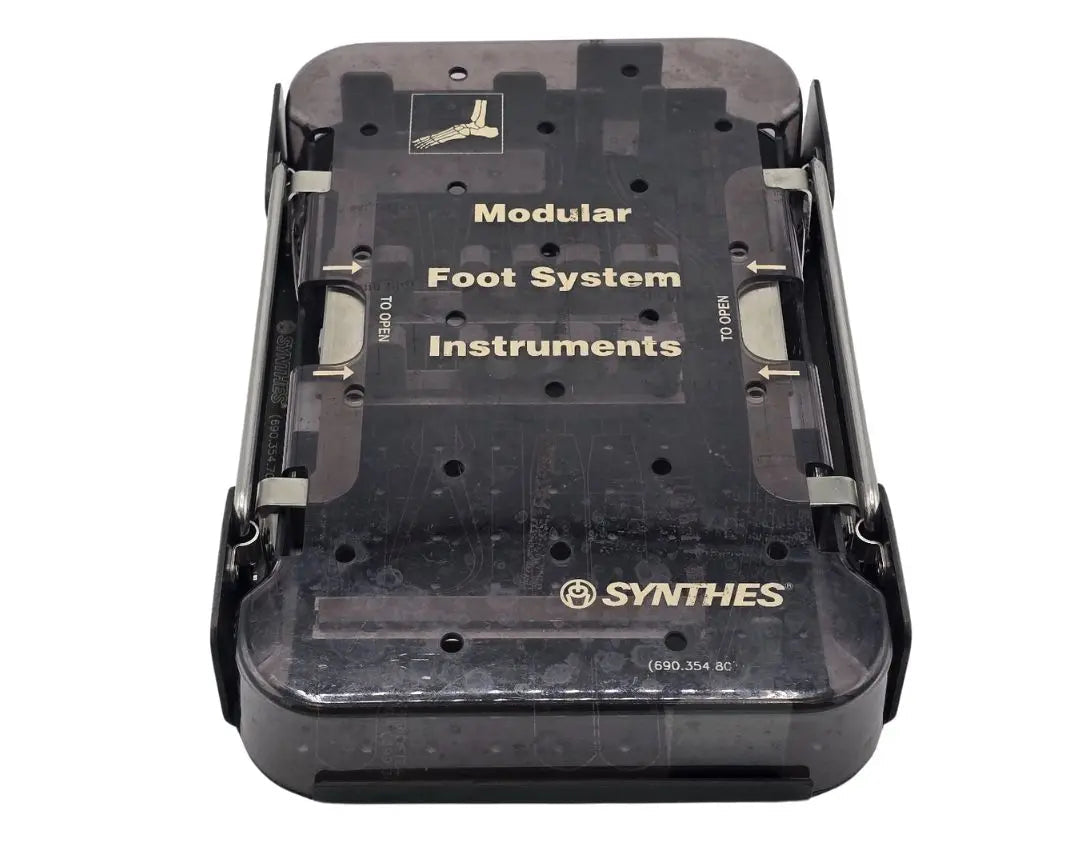 Synthes Modular Foot System Instruments Case with Lid Surgical Storage ...
