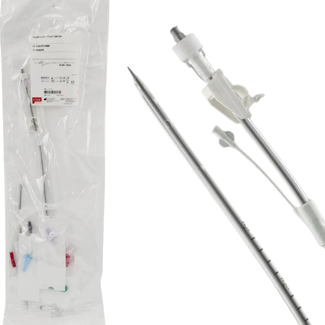 Cook Medical G36224 Double Lumen Chest Tube Set - Primis Medical