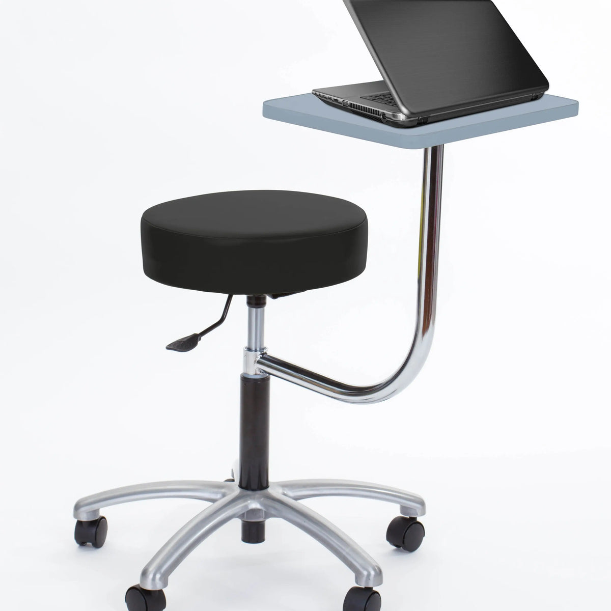 Brandt 14112 Stool with attached 360 degree laptop desk and backrest ...