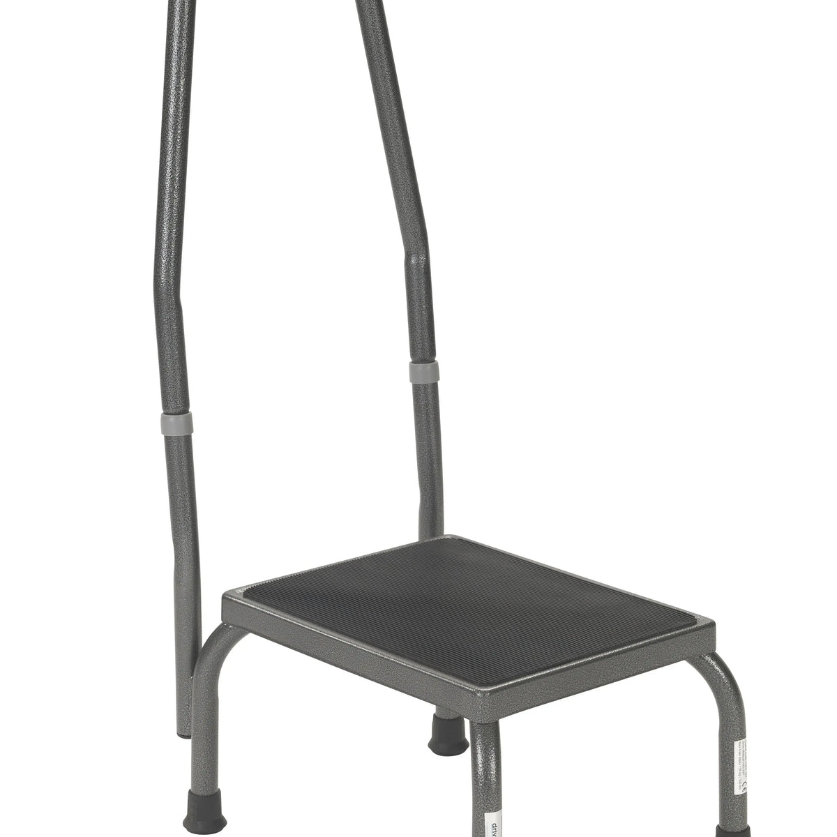 Brandt 16003 All chrome Footstool, w/Handrail - Primis Medical