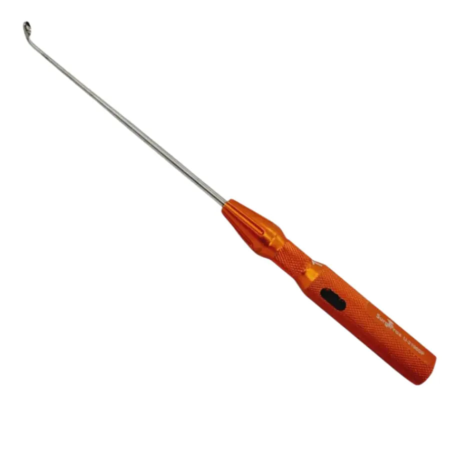 Surgpro U-2196SP Chroma-Line Micro Spinal Curette Angled Size 1 Orange ...