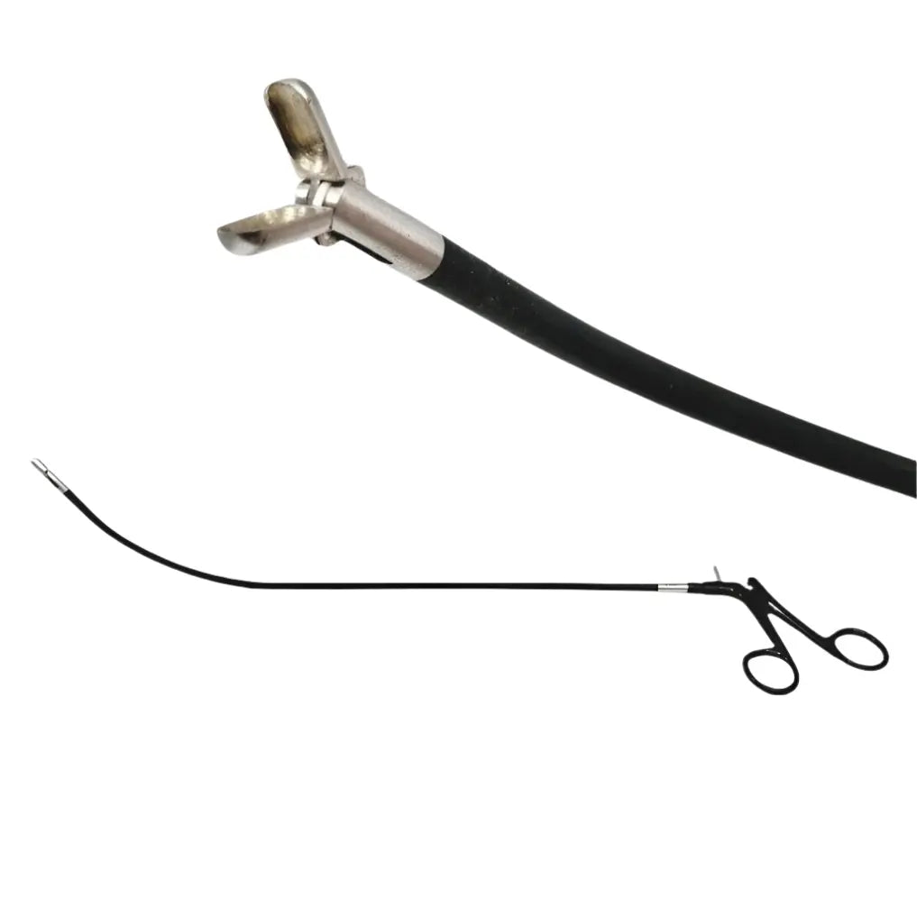 Olympus A5582 Laparoscopy 5mm Spring Handle Left Curved Cup Forceps ...