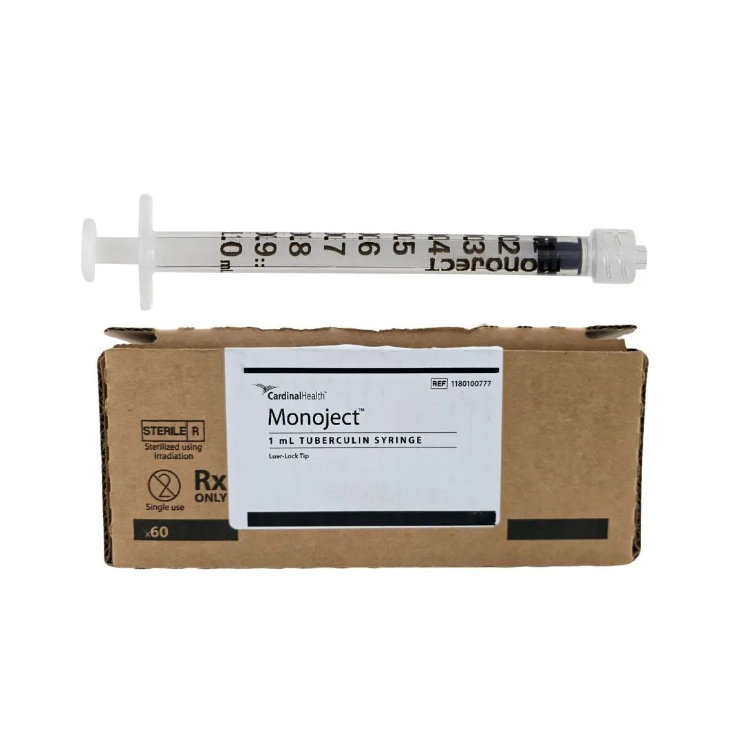 Cardinal Health 1180100777 Monoject 1mL Tuberculin Syringe Luer-Lock ...