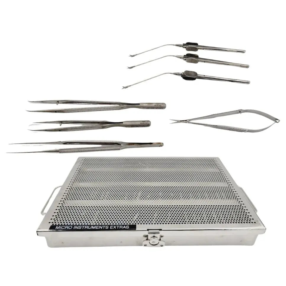 Micro Neurosurgery Instruments Extra Set w/ Weck 1077 Sterilization ...