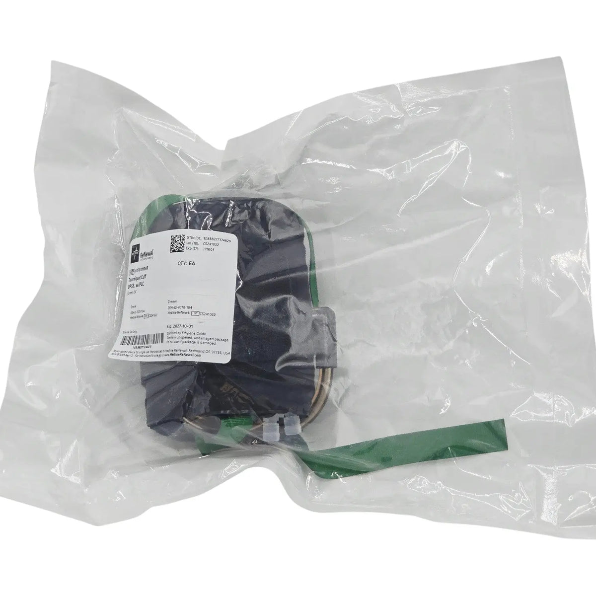 Medline 607070104R Tourniquet Cuff 24" Dual-Port Single-Bladder ...