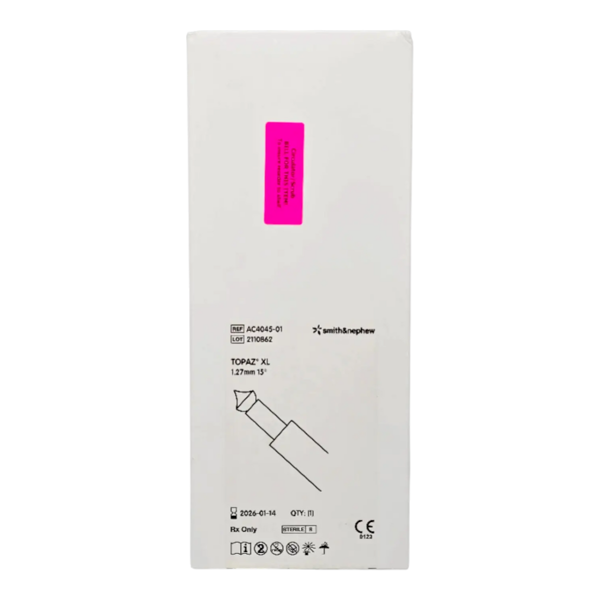 Smith & Nephew AC4045-01 Topaz XL RF Wand 1.27mm 15° w/ Integrated ...