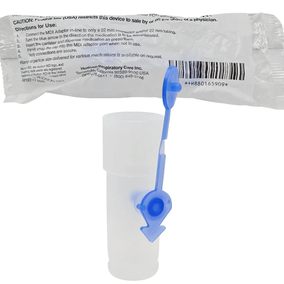 Teleflex 1659 Metered Dose Inhaler (MDI) Adapter Respiratory Breathing ...