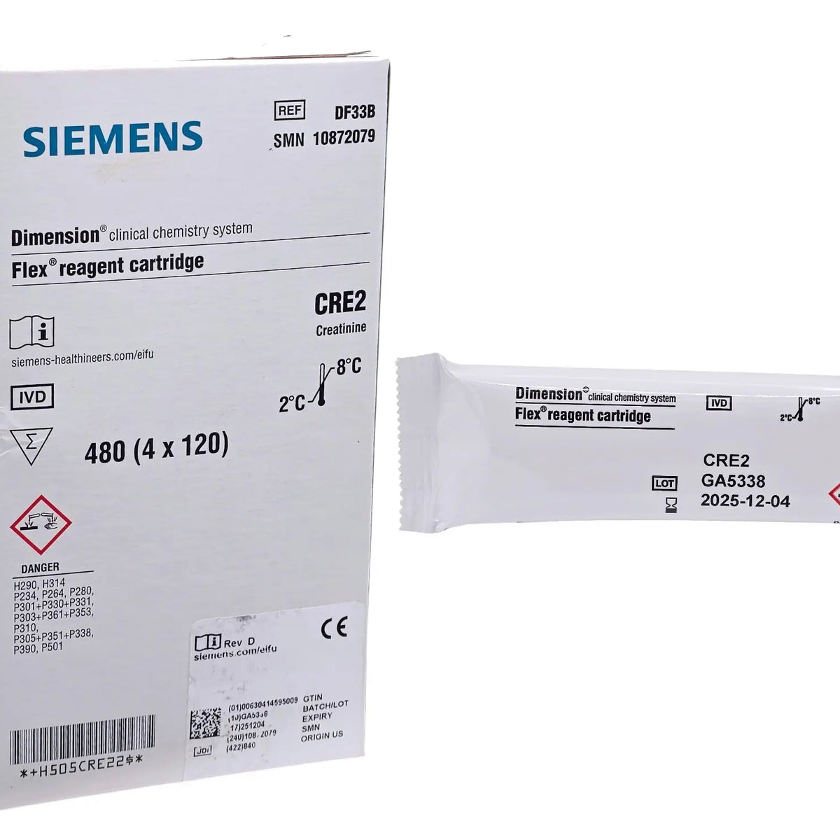 Siemens DF33B Creatinine Flex Reagent Cartridge 480 Tests BX 4 ...