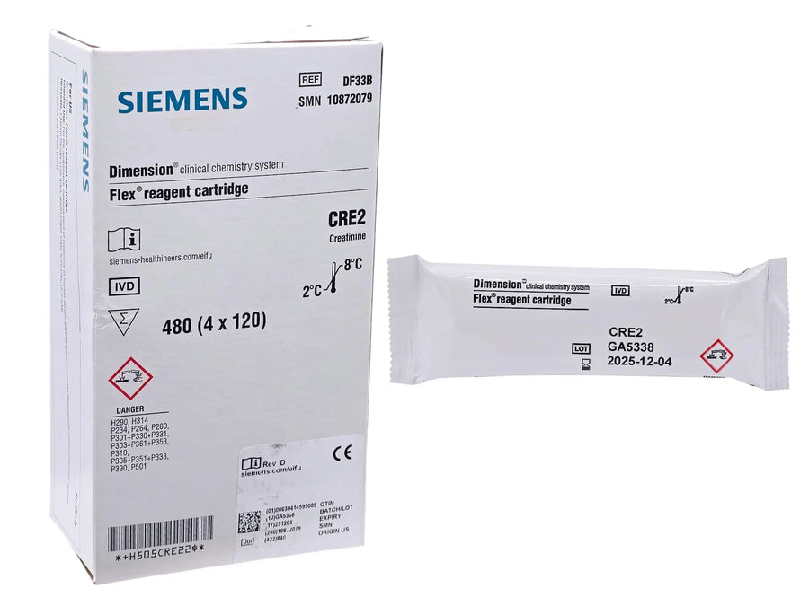 Siemens DF33B Creatinine Flex Reagent Cartridge 480 Tests BX 4 ...