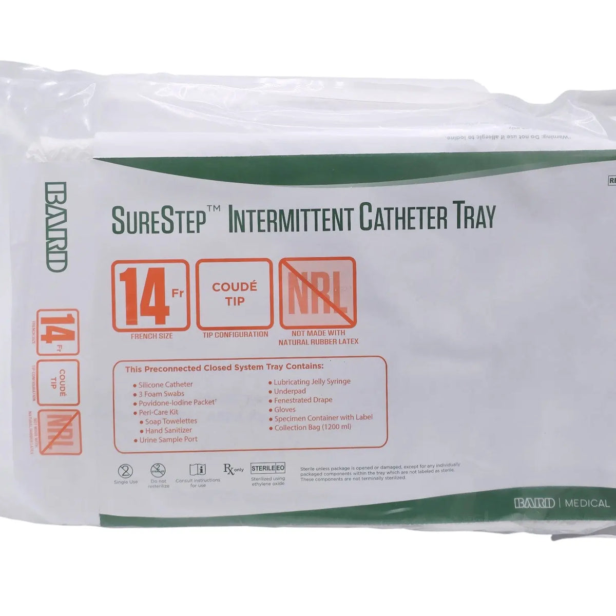 Bard INTS14C Surestep Intermittent Catheter Tray 14Fr - Primis Medical