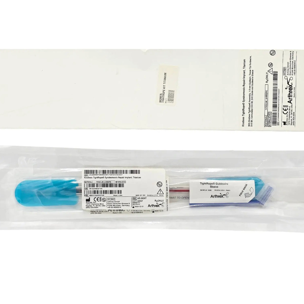 Arthrex AR-8926T Knotless Tightrope Syndesmosis Repair Implant – Primis ...