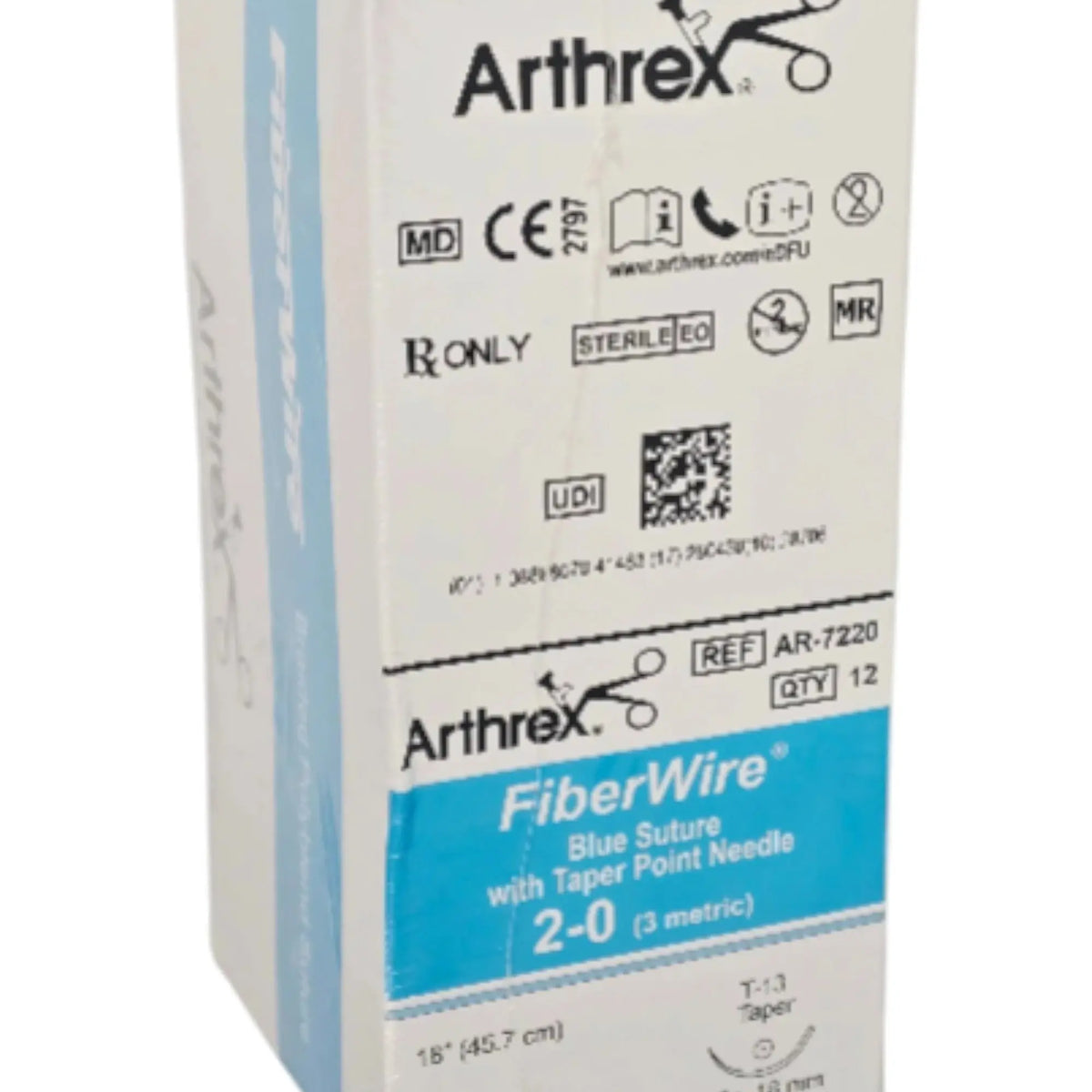 Arthrex AR-7220 FiberWire Blue Suture 3-0 Non-Absorbable 18mm Taper ...