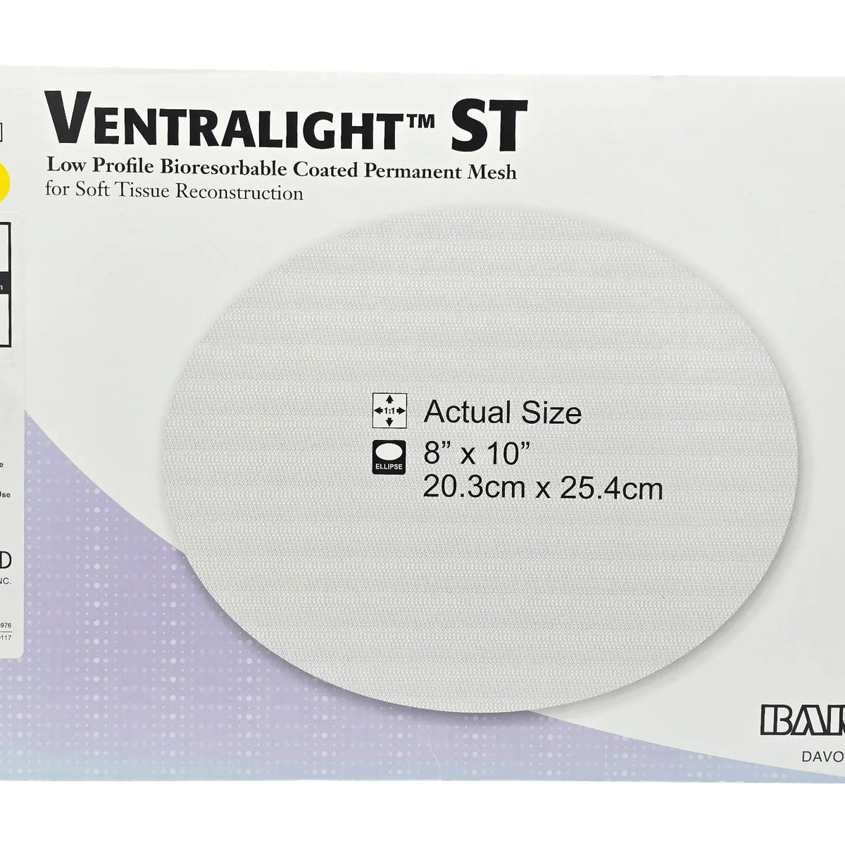 Bard 5954810 Ventralight ST Mesh 8" x 10" Ellipse - Primis Medical