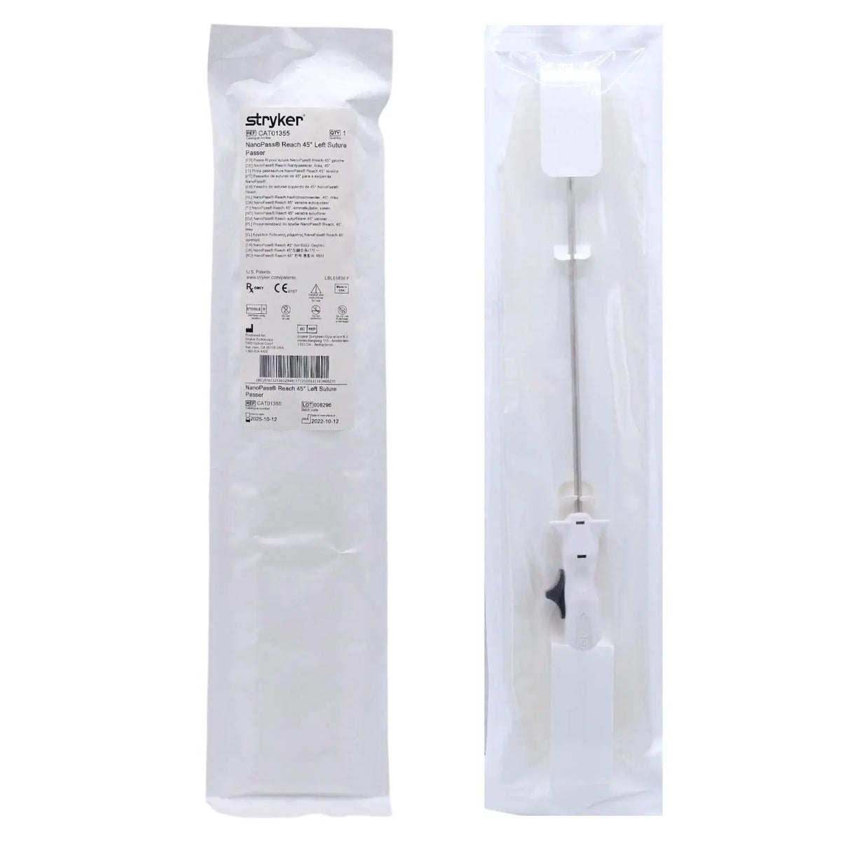 Stryker CAT01355 Nanopass Reach 45 Degress Left Suture Passer - Primis ...