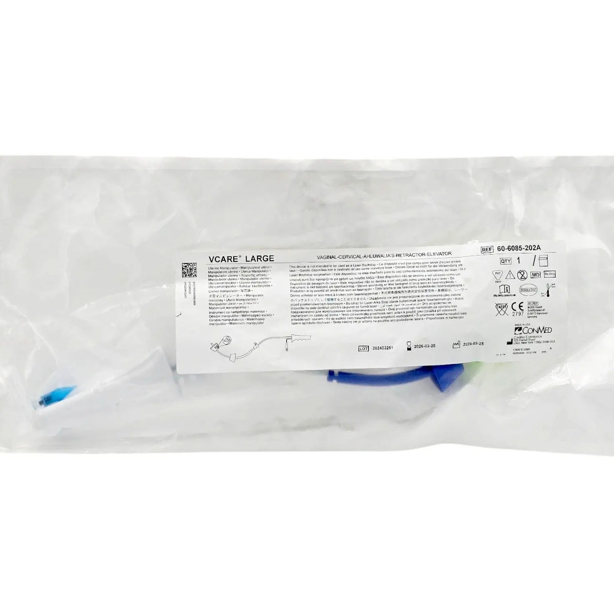 Conmed Vcare Large 60-6085-202A Vaginal Cervical Ahluwalias Retractor ...