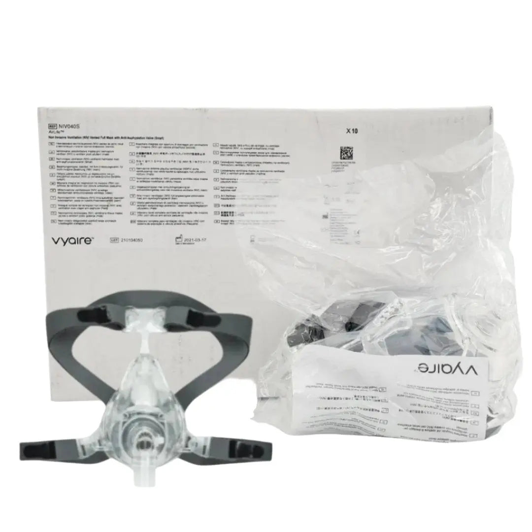 Vyaire AirLife Small Bipap Mask Vented Full Face Box of 10 Person